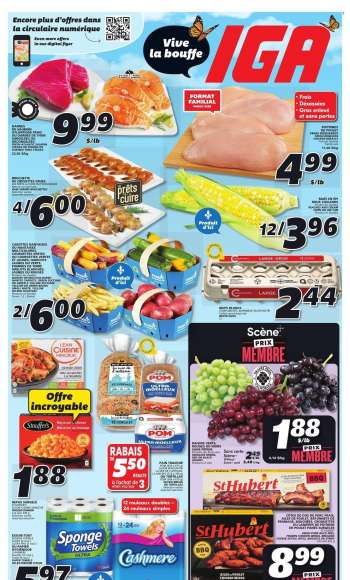 IGA Lévis • 1855, route des Rivières, bureau 200 • Store hours