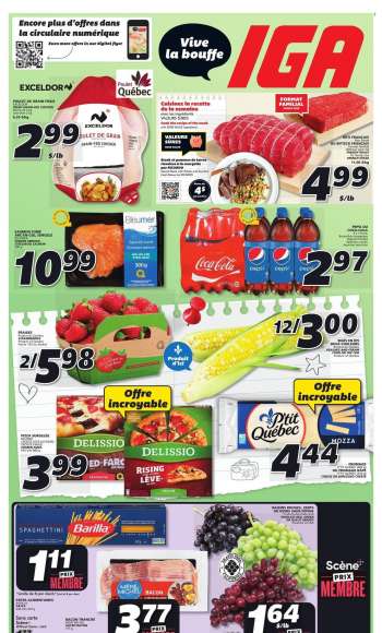 IGA Lévis • 1855, route des Rivières, bureau 200 • Store hours