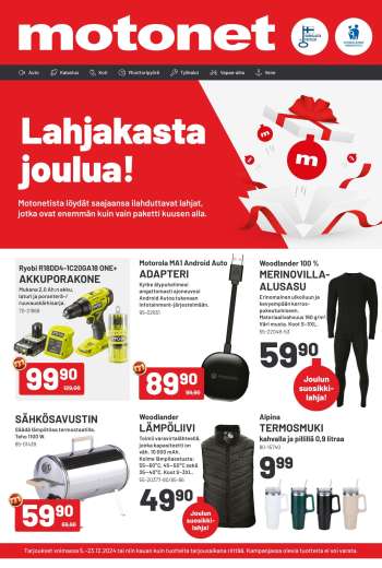 MOTONET • Tarjouslehti • Myymälät • Aukioloajat