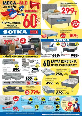 SOTKA • Tarjouslehti • Myymälät • Aukioloajat