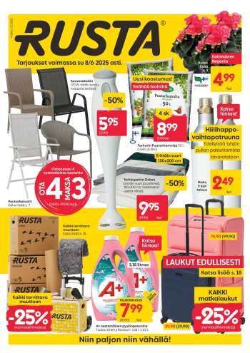 RUSTA • Tarjouslehti • Myymälät • Aukioloajat