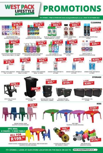 WHEELIE BIN price - WEST PACK LIFESTYLE • Today's offer from specials