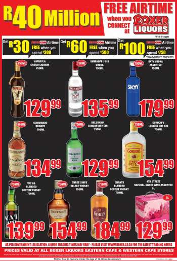 LIQUOR price - BOXER • Today's offer from specials