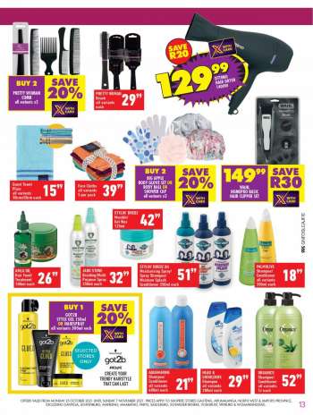 HAIR CLIPPER price - SHOPRITE • Today's offer from specials