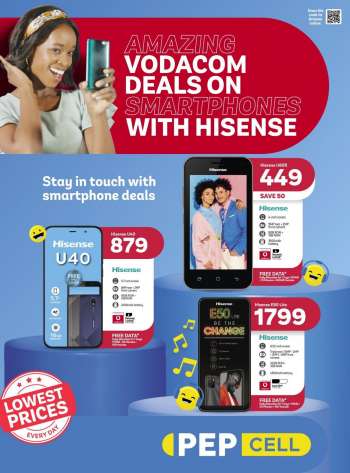 SMARTPHONE deals - PEP CELL • Today's offer from specials