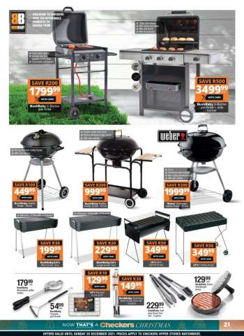 GAS BRAAI price - CHECKERS • Today's offer from specials