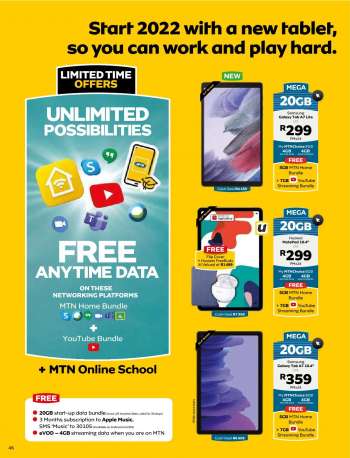 TABLET price - MTN • Today's offer from specials