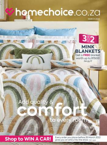 HOMECHOICE Specials • Friday 1 Apr to Saturday 30 Apr 2022