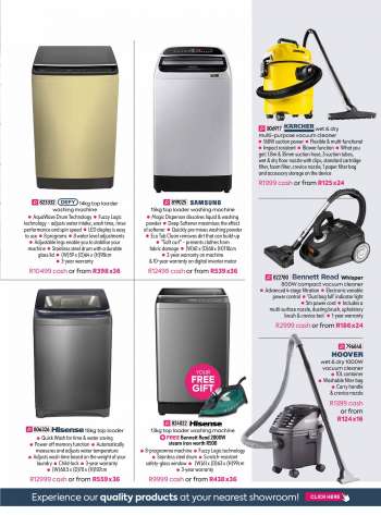 WASHING MACHINE price - HOMECHOICE • Today's offer from specials