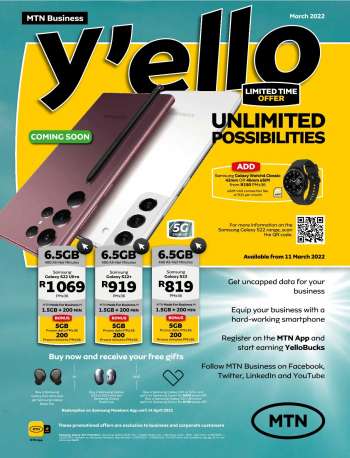 MTN Specials • Friday 1 Apr to Saturday 30 Apr 2022