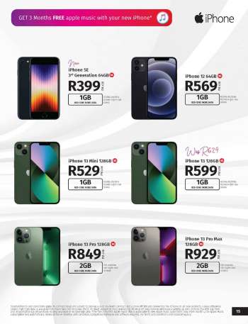 IPHONE 13 price - VODACOM • Today's offer from specials