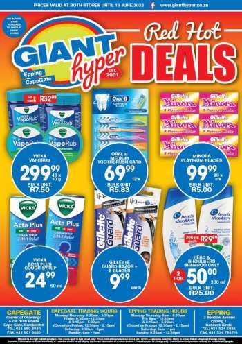 GIANT HYPER Specials • Wednesday 6 Jul to Saturday 30 Jul 2022