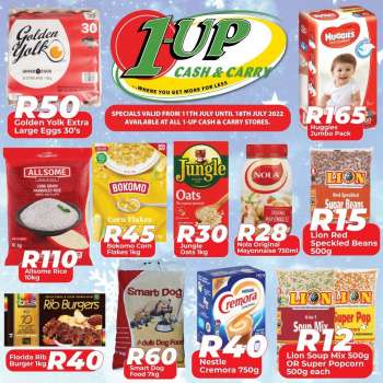 1UP CASH & CARRY Specials • Monday 8 Aug to Monday 15 Aug 2022