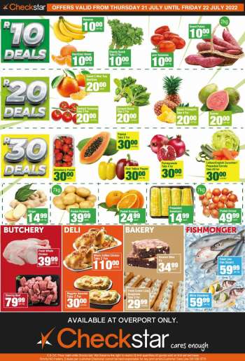 CHECKSTAR Specials • Wednesday 27 Jul to Sunday 31 Jul 2022