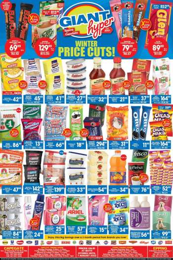 GIANT HYPER Specials • Wednesday 24 Aug to Sunday 11 Sept 2022