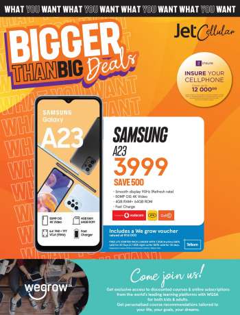 JET Specials • Wednesday 6 Jul to Friday 30 Sept 2022