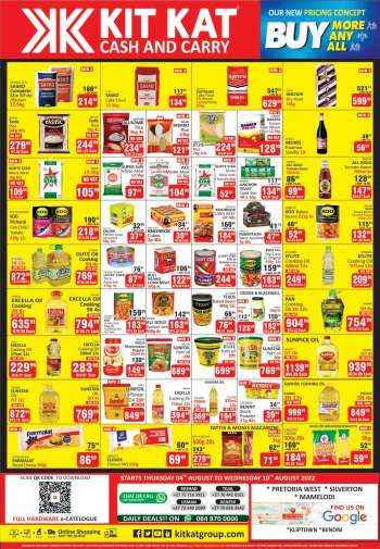KIT KAT CASH & CARRY Specials • Thursday 7 Jul to Sunday 21 Aug 2022