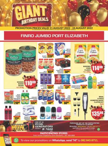 JUMBO CASH & CARRY Specials • October 2022
