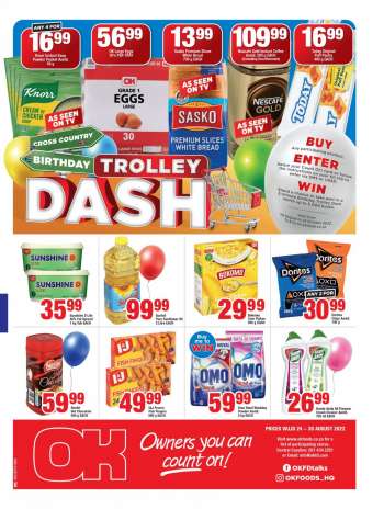 OK FOODS Specials • Wednesday 7 Sept to Sunday 2 Oct 2022