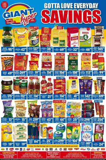 GIANT HYPER Specials • Wednesday 21 Sept to Sunday 9 Oct 2022