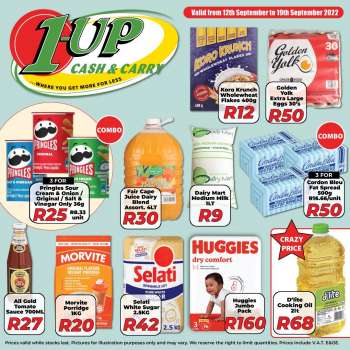 1UP CASH & CARRY Specials • Wednesday 21 Sept to Monday 10 Oct 2022