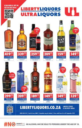 LIBERTY LIQUORS Specials • Monday 17 Oct to Monday 31 Oct 2022