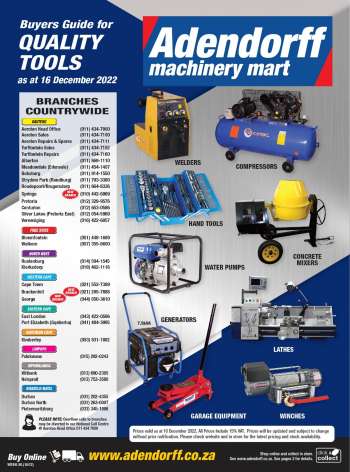 ADENDORFF MACHINERY MART Specials • Wednesday 15 Feb to Tuesday 28 Feb 2023