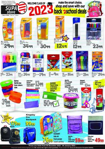 SUPA STORE Specials • Friday 13 Jan to Wednesday 8 Feb 2023