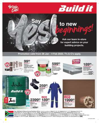 BUILD IT Specials • Thursday 23 Mar to Saturday 8 Apr 2023