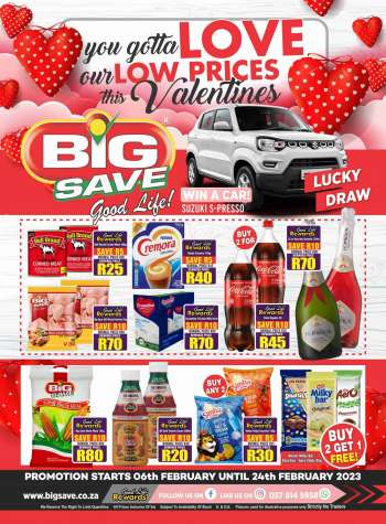 BIG SAVE Specials • Wednesday 1 Mar to Sunday 30 Apr 2023