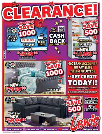 LEWIS Specials • Tuesday 23 May to Wednesday 21 Jun 2023