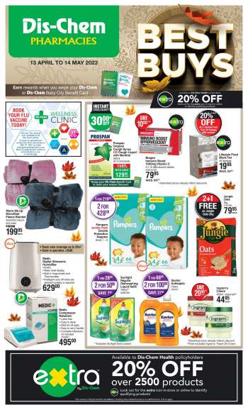 DIS-CHEM Specials • Thursday 18 May to Sunday 18 Jun 2023