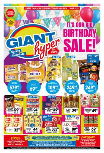 GIANT HYPER Specials • Monday 24 Jul to Sunday 13 Aug 2023