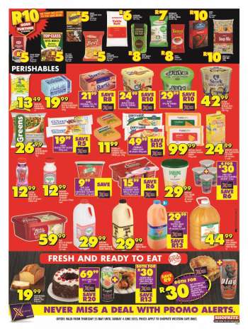 CAKE price - SHOPRITE • Today's offer from specials