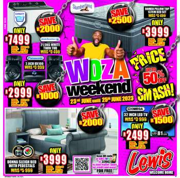 LEWIS Specials • Monday 3 Jul to Saturday 12 Aug 2023