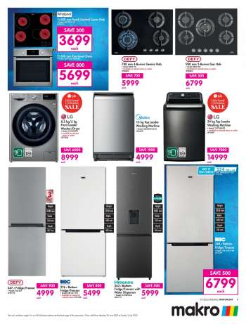 WASHING MACHINE price - MAKRO • Today's offer from specials