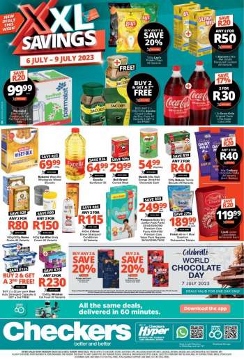 CHOCOLATE SLABS price - CHECKERS • Today's offer from specials