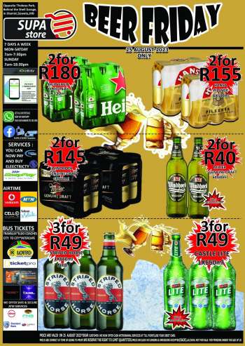 SUPA STORE Specials • Saturday 9 Sept to Wednesday 20 Sept 2023
