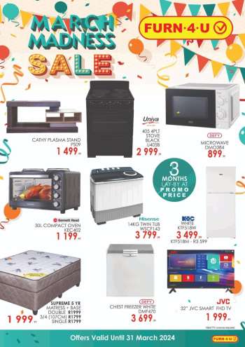 FURN 4 U Specials • Tuesday 2 Apr to Tuesday 30 Apr 2024