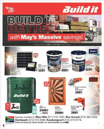 BUILD IT • Specials • Stores • Trading hours