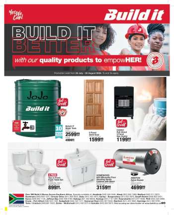 BUILD IT • Specials • Stores • Trading hours