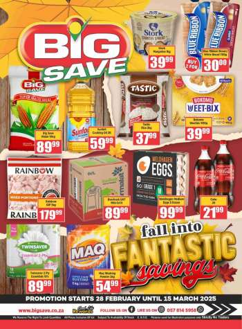 BIG SAVE • Specials • Stores • Trading hours