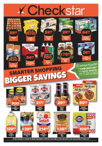 CHECKSTAR • Specials • Stores • Trading hours