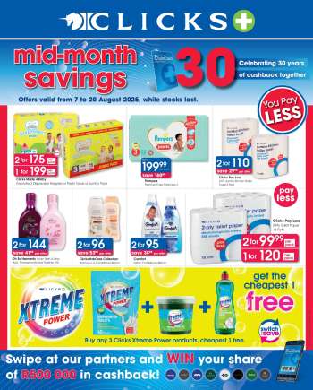 CLICKS • Specials • Stores • Trading hours