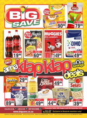 BIG SAVE • Specials • Stores • Trading hours