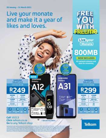 SAMSUNG GALAXY A31 deals - TELKOM • Today's offer from specials