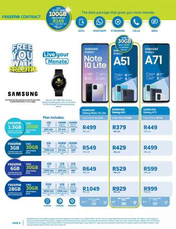 SAMSUNG GALAXY A71 deals - TELKOM • Today's offer from specials