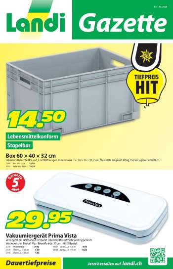 LANDI • Catalogues • Magasins • Horaire
