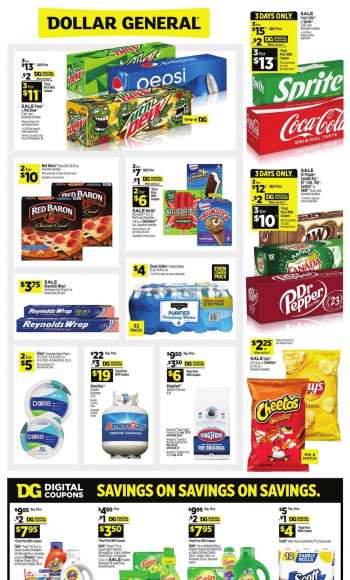 PEPSI on sale - DOLLAR GENERAL • Today's offer from ads